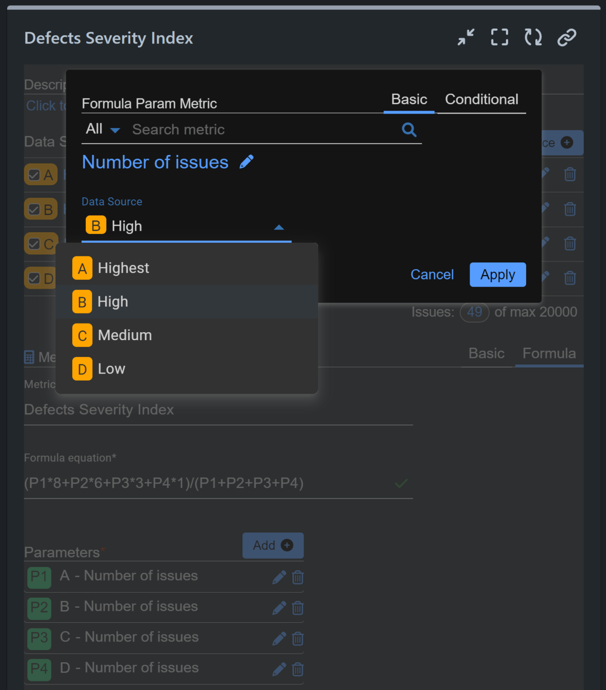 Defects Severity Index KPI Report for Jira